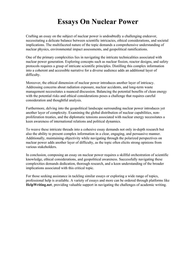 Essays On Nuclear Power.pdf