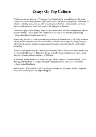 Essays On Pop Culture.pdf