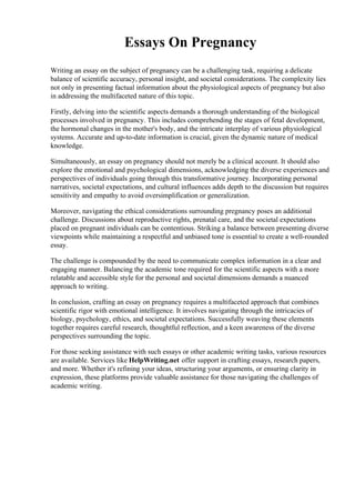 Essays On Pregnancy.pdf