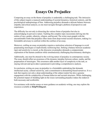 Essays On Prejudice.pdf