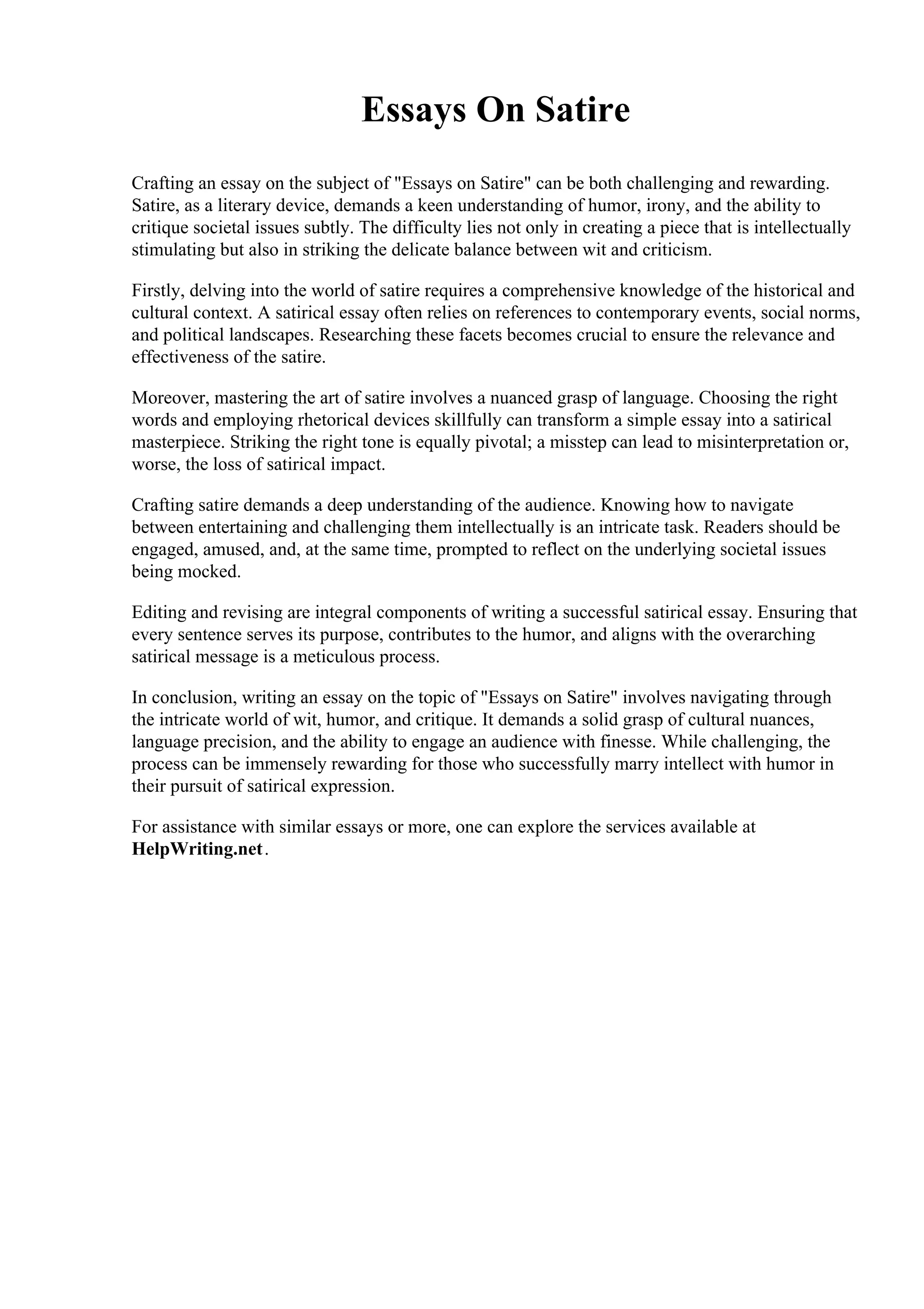Essays On Satire.pdf