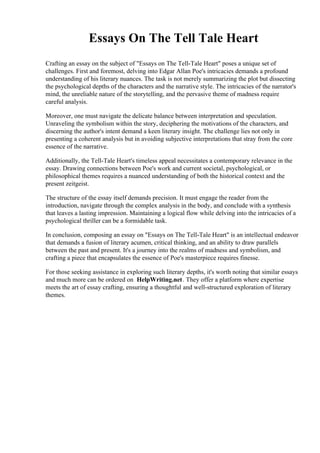 Essays On The Tell Tale Heart.pdf