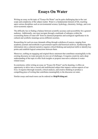 Essays On Water.pdf
