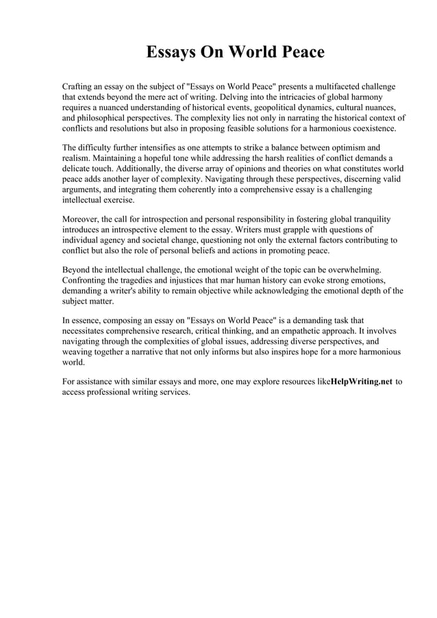 Essays On World Peace.pdf