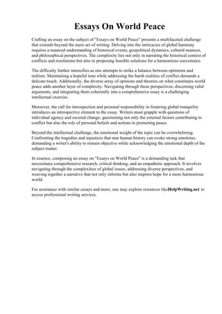 Essays On World Peace.pdf