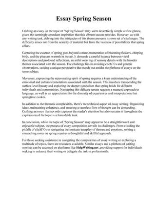 Essay Spring Season.pdf