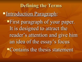 Essay Structure | PPT