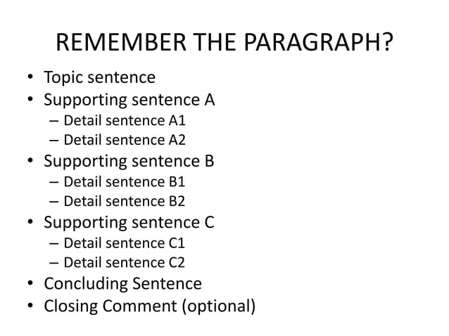 Essay structure | PPT