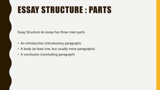 Essay Structure | PPTX