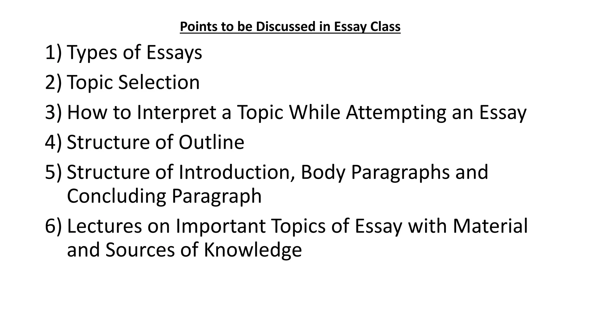 Structure of the essay by a CSS Aspirant | PPTX
