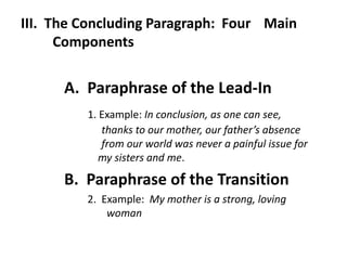 Essay Structure, the three main parts, introduction | PPT