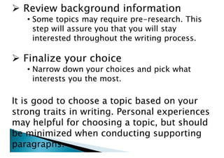 Essay Structure Outline | PPT