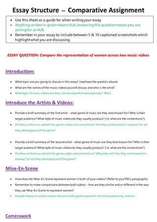Essay structure overview | DOCX | Video Production | Content Production