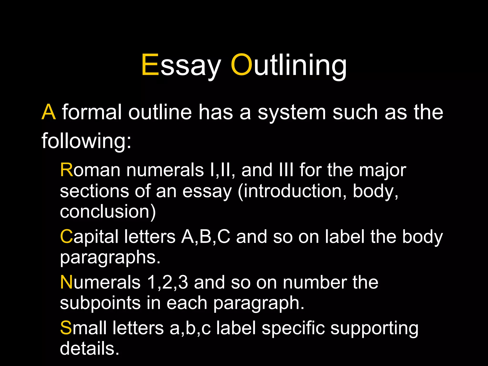 Essay Writing (Structure) | PPT