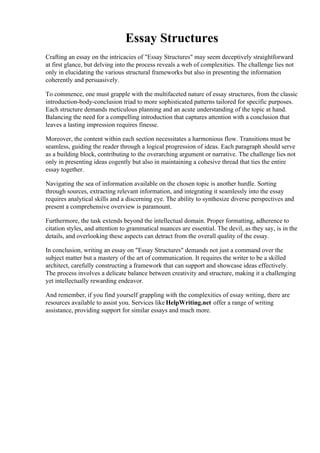 Essay Structures. 004 Paragraph Argumentative Essay Outline ...