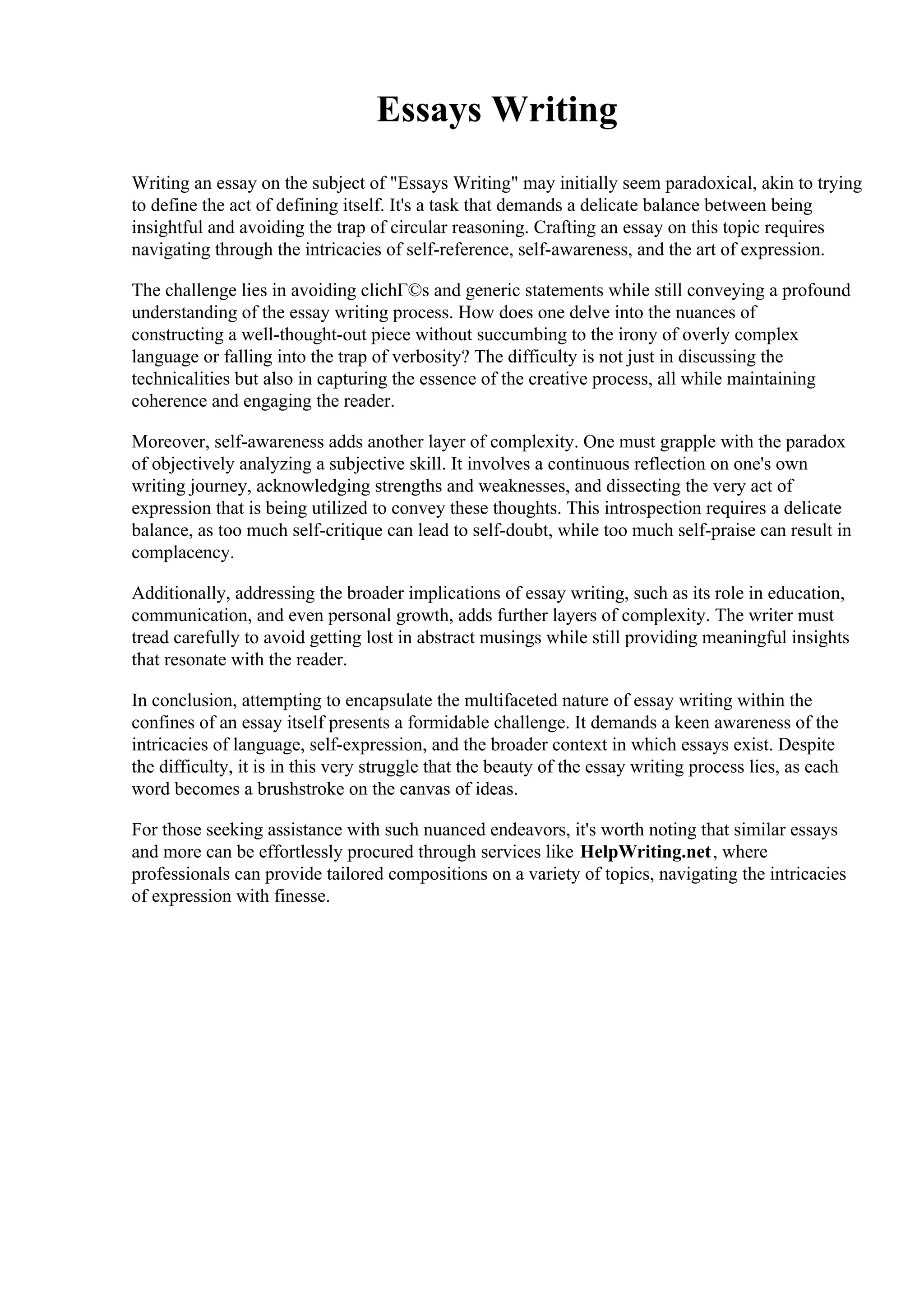 Essays Writing. The University of Texas Health Science Center at ...