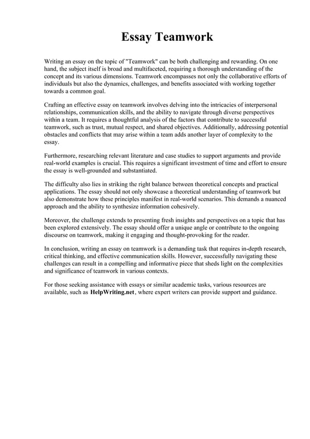 Essay Teamwork.pdf