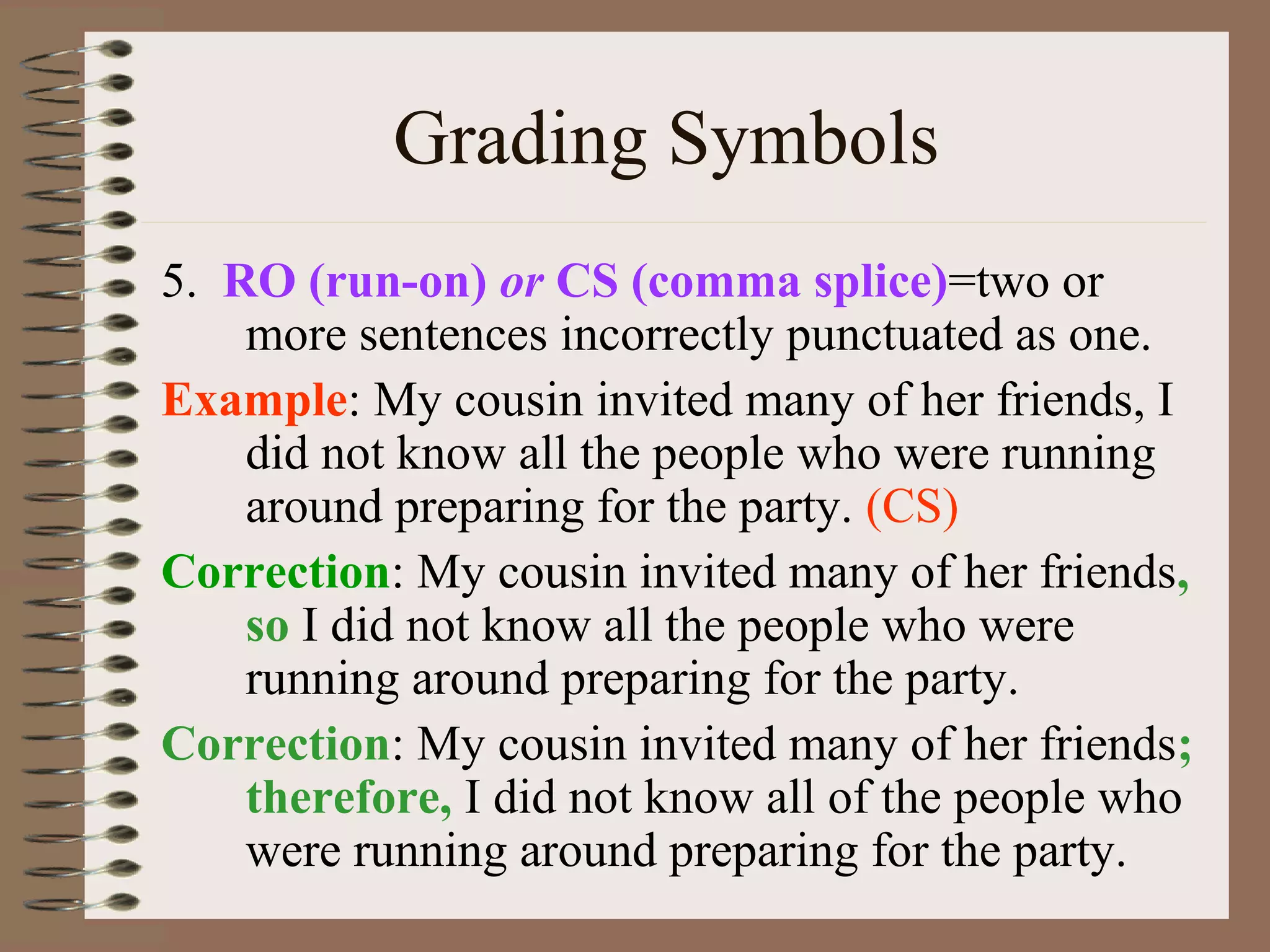 Essay Tips & Grading Symbols | PPT