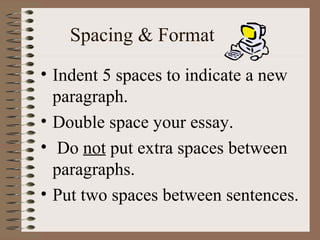 Essay Tips & Grading Symbols | PPT