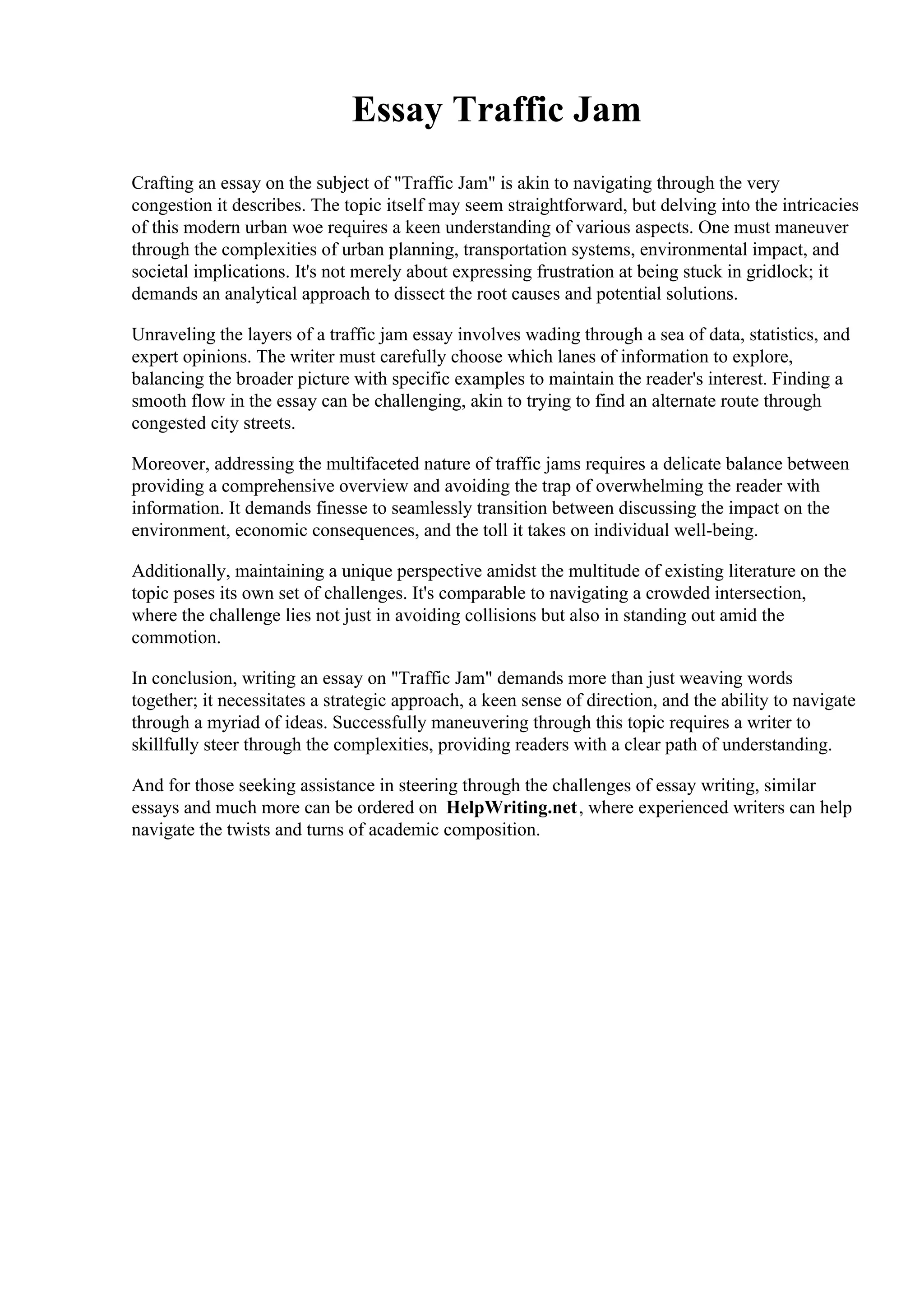 Essay Traffic Jam.pdf