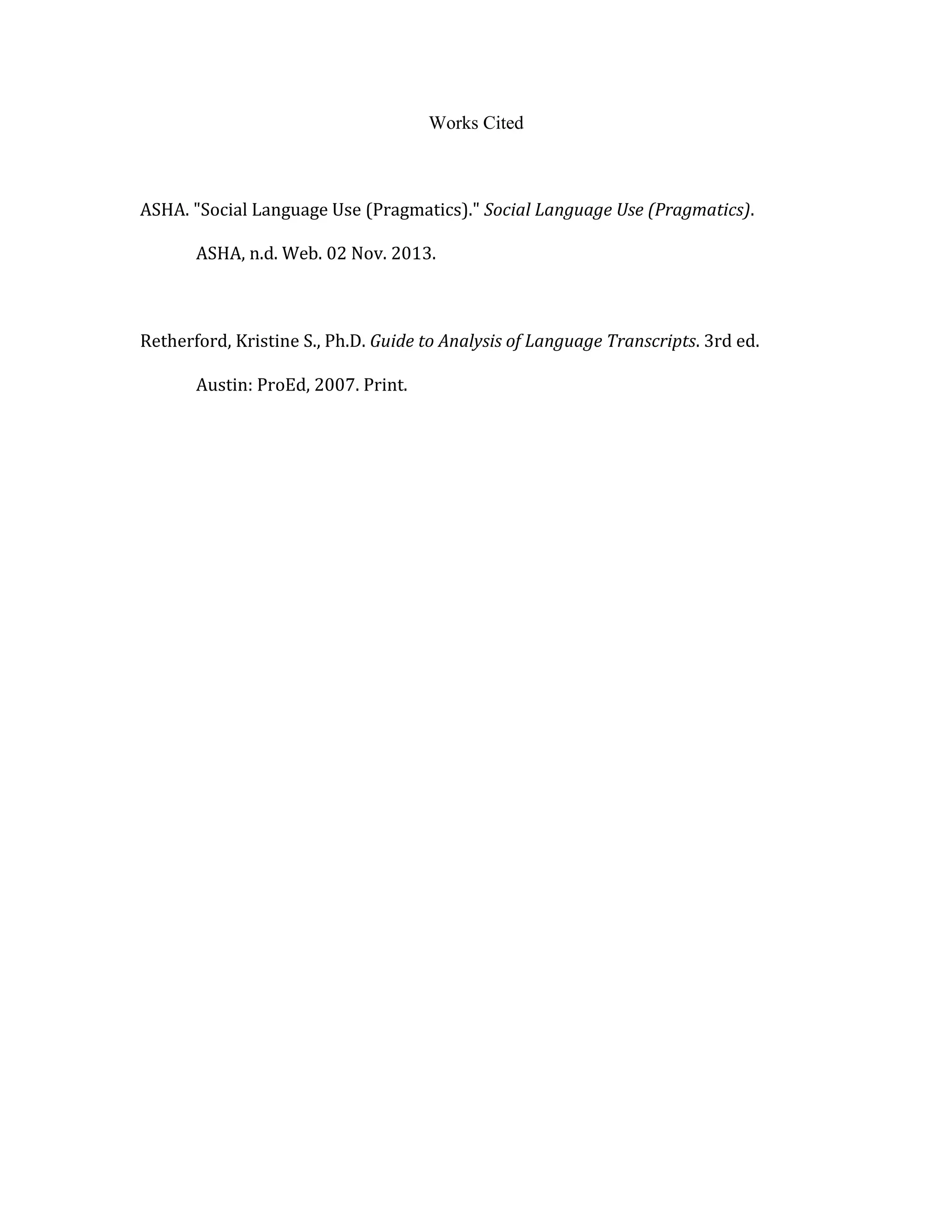 Transcription Analysis of a Normally Developing Child | DOCX