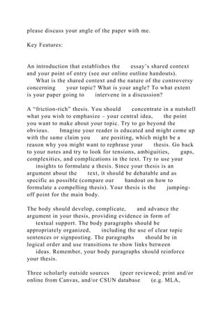 Essay Two Presenting an Argument about Hanif Kureishi’s My Be | PDF ...