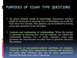 Essaytype question & SAQ.pptx | Standardized Testing | Educational ...