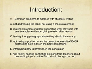 Essay types unpacking with Sarah Ewell | PPTX