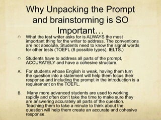 Essay types unpacking with Sarah Ewell | PPTX