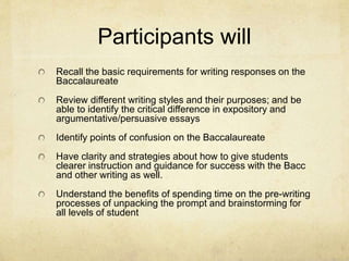 Essay types unpacking with Sarah Ewell | PPTX