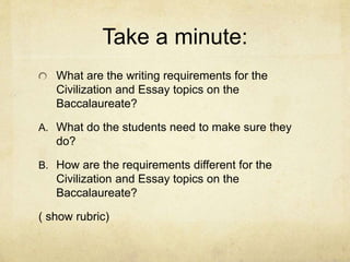 Essay types unpacking with Sarah Ewell | PPTX