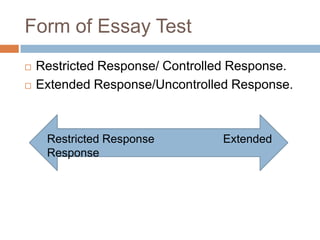 Essay type test | PPTX