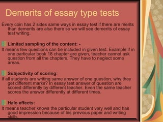 Essay type tests | PPT