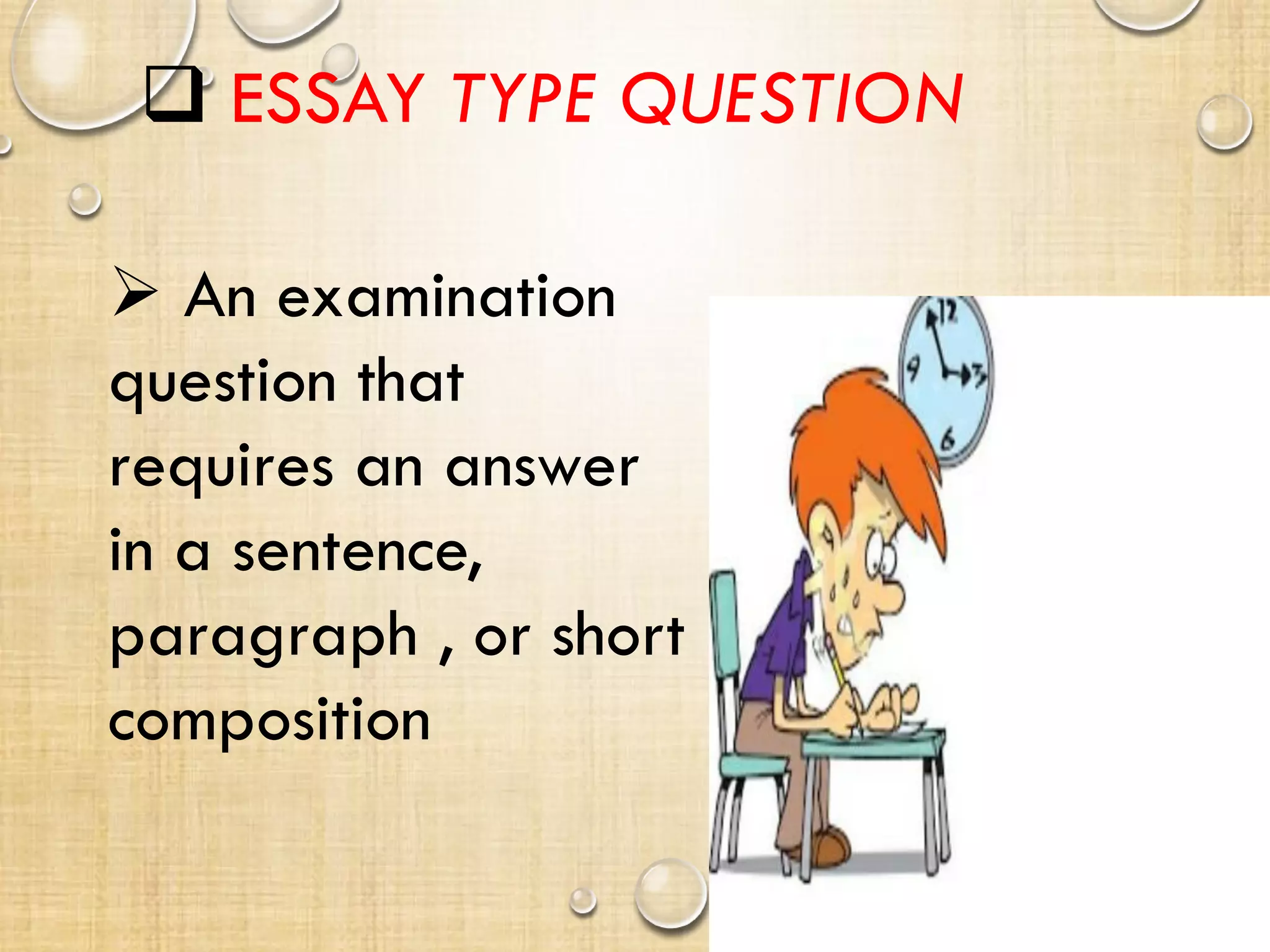 Essay type tests final one converted | PDF