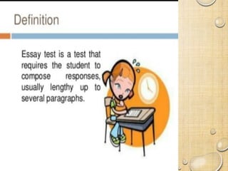 Essay type tests final one converted | PDF | Standardized Testing ...