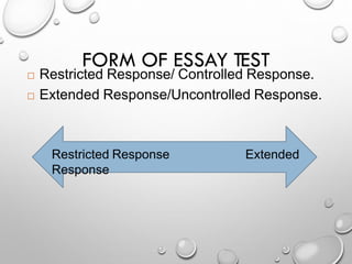 Essay type tests final one converted | PDF | Standardized Testing ...