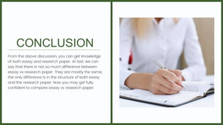 Essay Vs Research Paper: Battle For The Best Writing | PPT