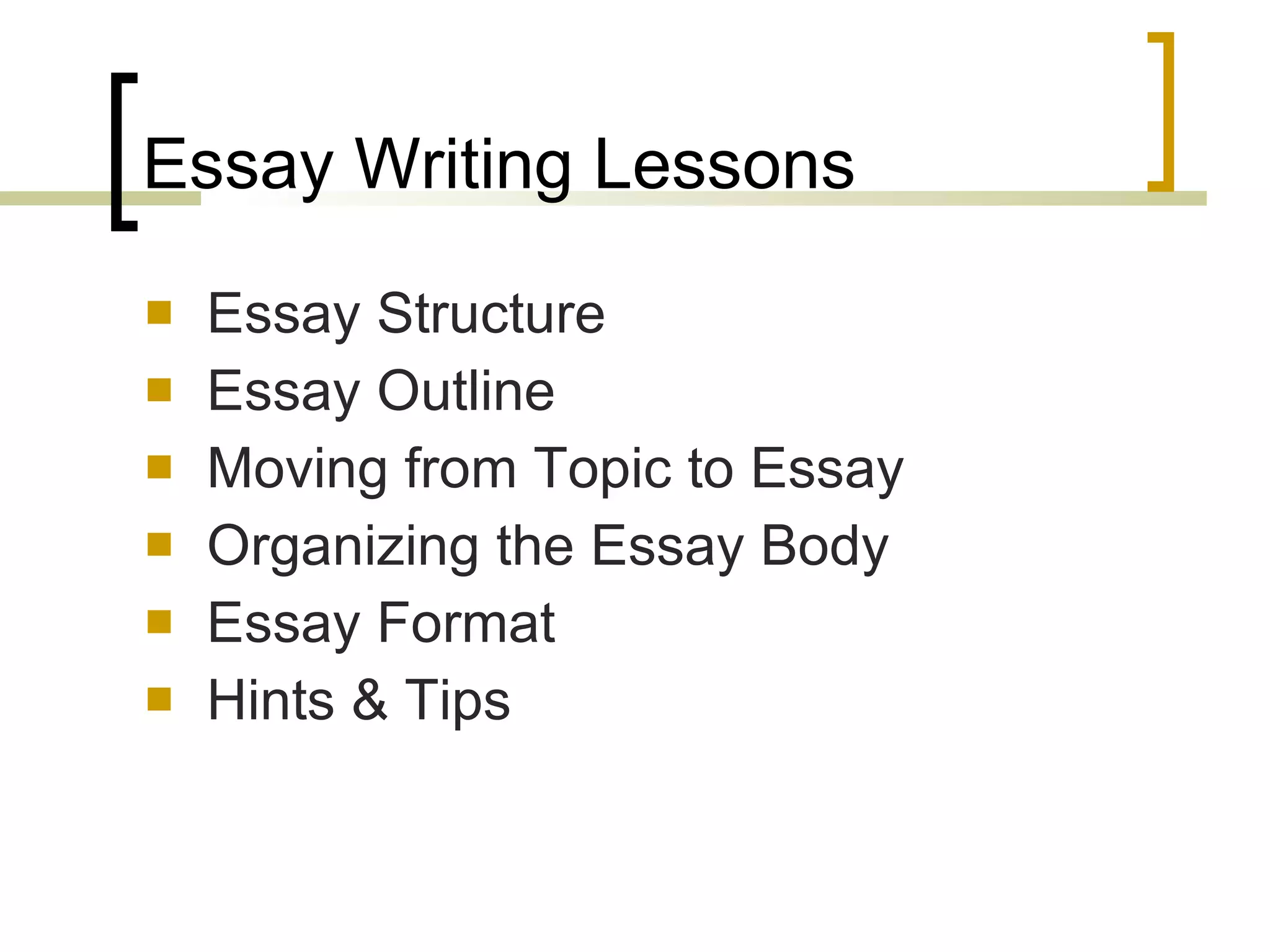 Essay Writing | PPT