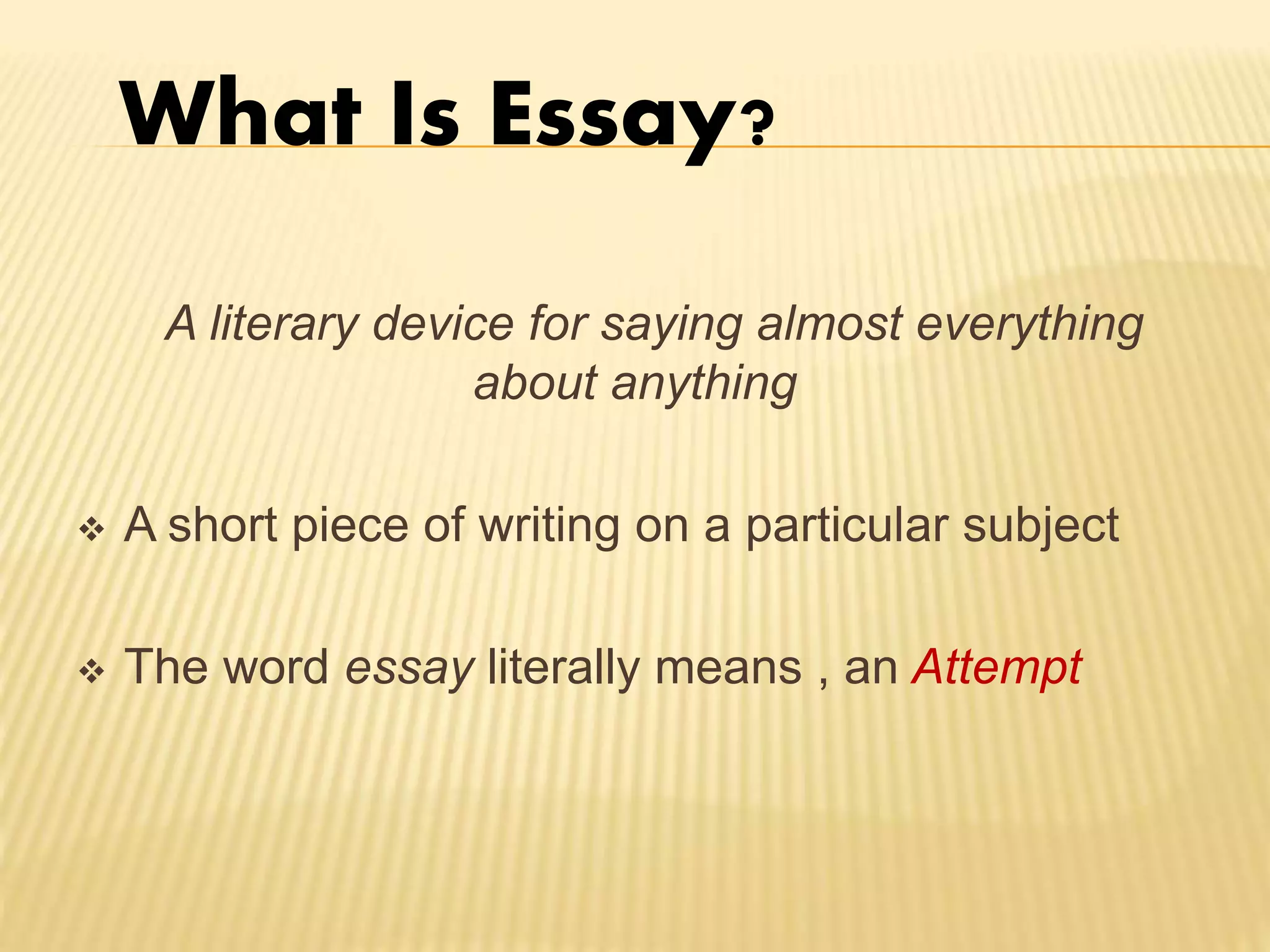 Essay writing .How to write an eassy | PPT
