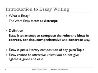Essay writing | PPT
