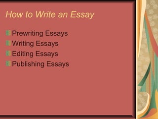 Essay writing..... | PPT