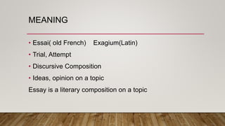 Essay writing | PPTX