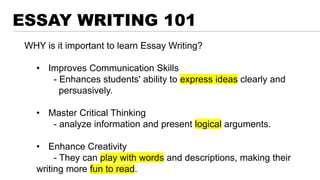 ESSAY WRITING 101.pptx