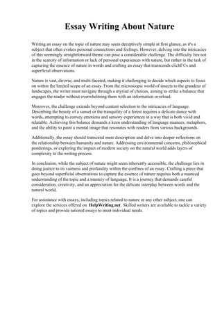 Essay Writing About Nature.pdf