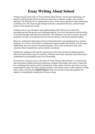 Essay Writing About School.pdf