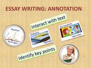 Essay writing: annotation | PPT