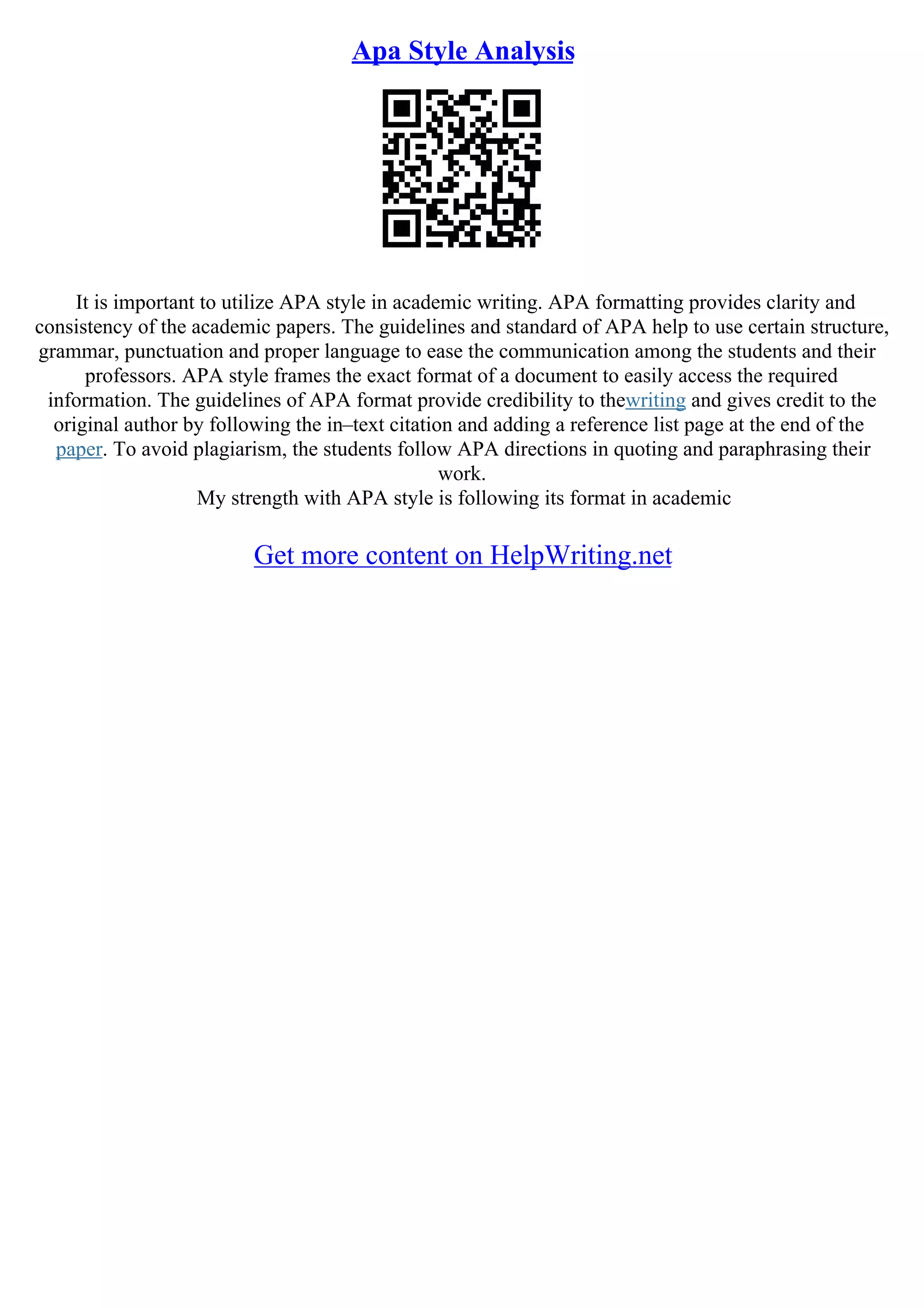 Essay Writing Apa Format | PDF