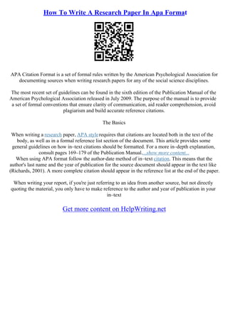 Essay Writing Apa Format | PDF