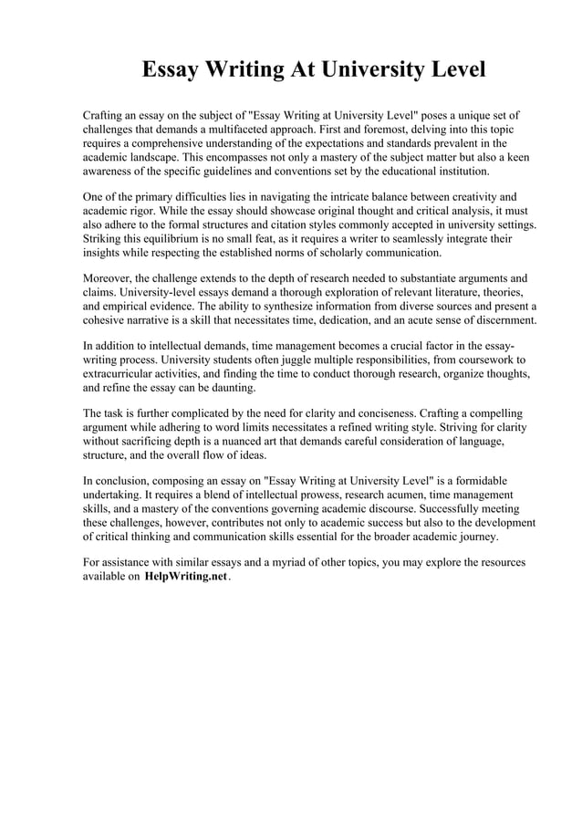 Essay Writing At University Level.pdf