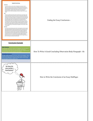 essay writing conclusion.pdfEssay Writing Conclusion | PDF
